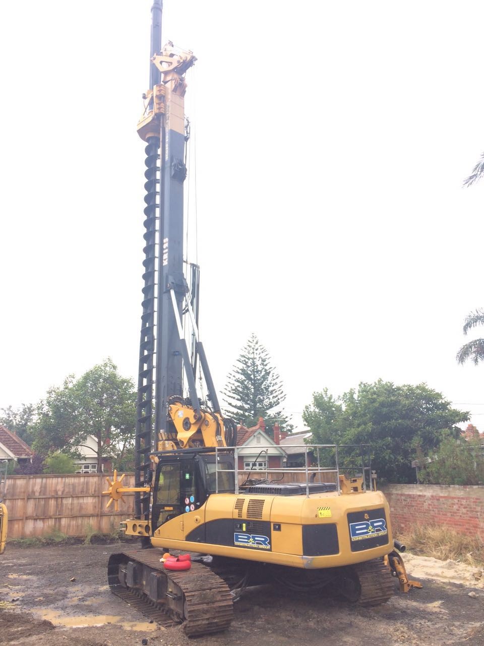 Bored Pile Konstruksi Pile Driving Crane, 220 Kn.M Torsi Bored Pile ...