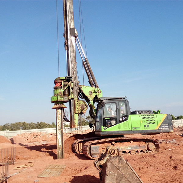 1.3M Max Diameter Bored Pile Rig 45m Max Pengeboran Kedalaman KR125A ...